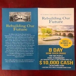 St. Albert the Great Harvest Fest Raffle for Seine River Cruise