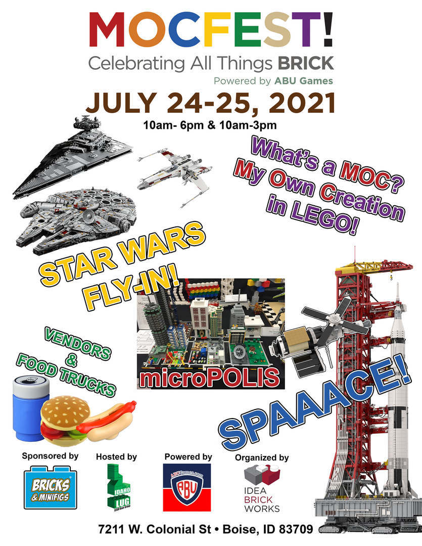 MOCFEST!, Idaho's largest LEGO exhibition, on July 24/25 at ABU Games ...