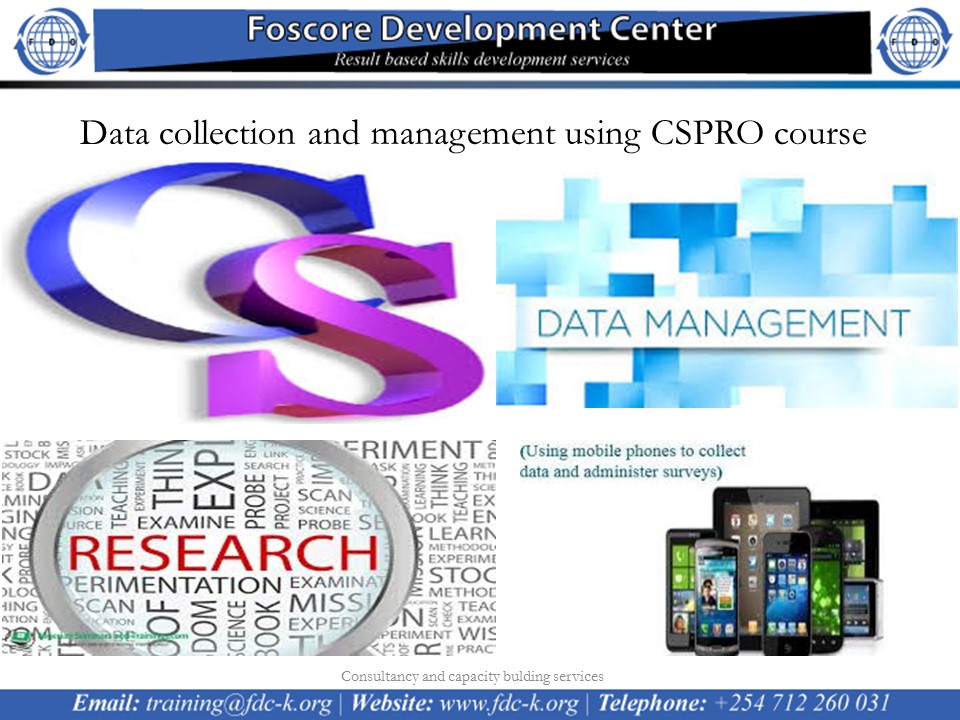 Data Collection and Management using CSPRO Course 2 - Training or Development Class