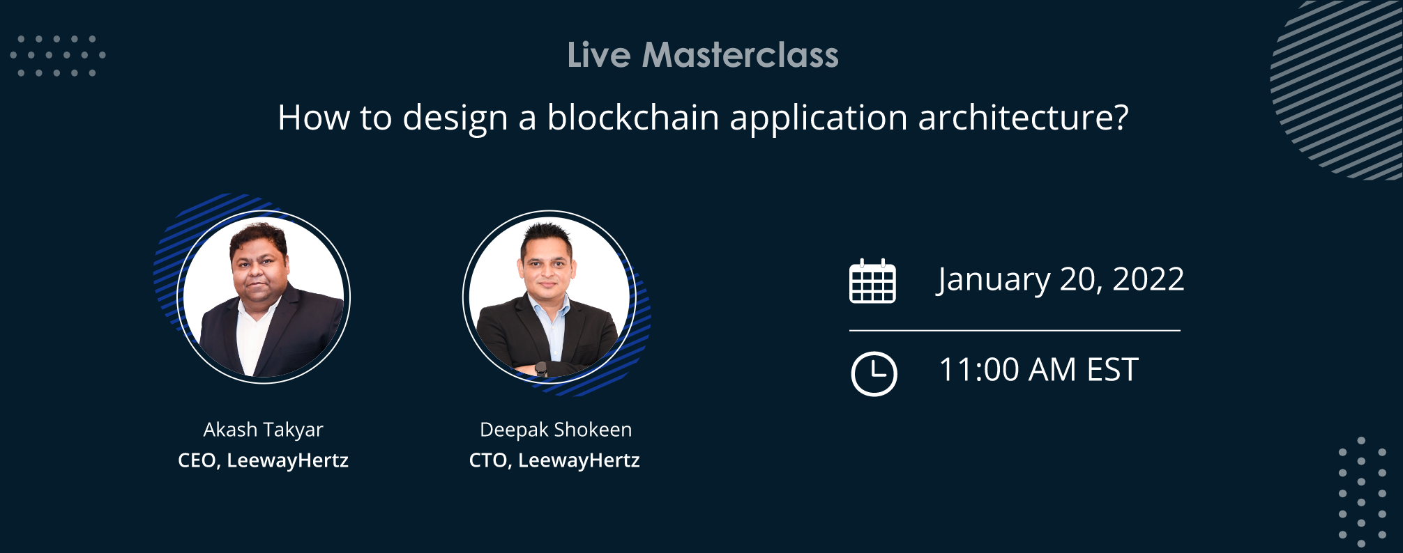 Live Masterclass How To Design A Blockchain Application Architecture