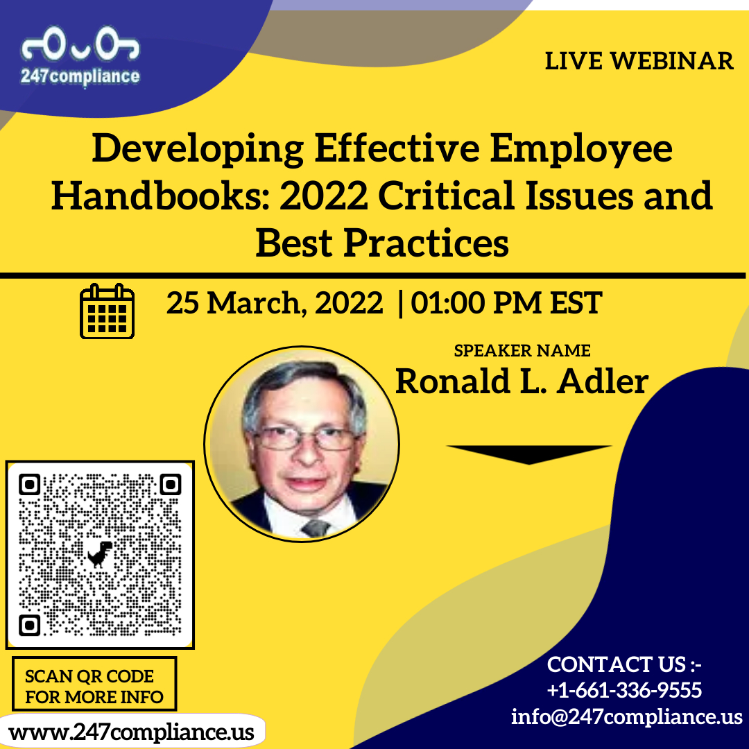 Developing Effective Employee Handbooks: 2022 Critical Issues and Best ... Developing Effective Employee Handbooks: 2022 Critical Issues and Best ...