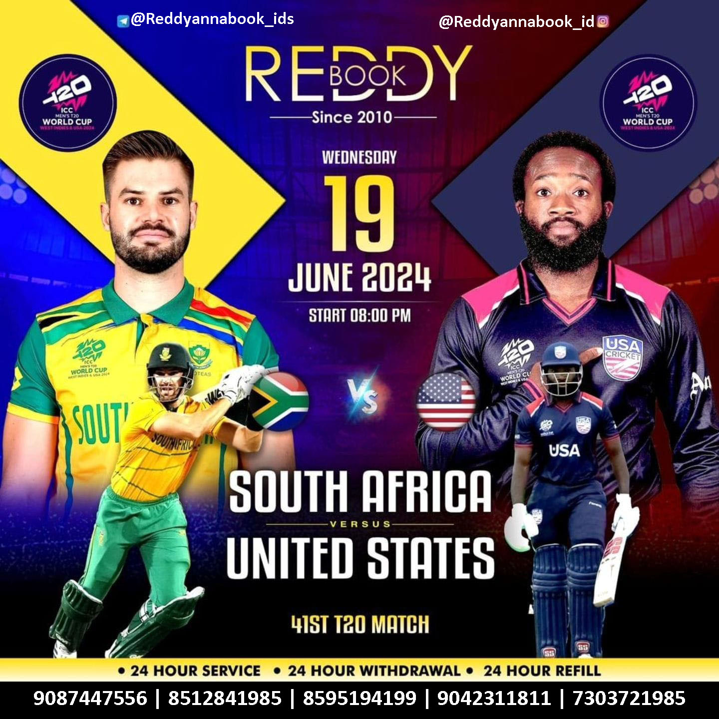 Everything You Need to Know About Reddy Anna ID in the ICC Men's T20 World Cup 2024 - Sports